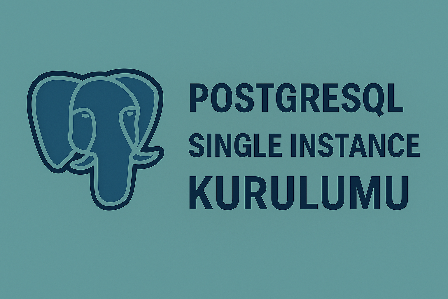 PostgreSQL Single Instance Kurulumu | Metadblog